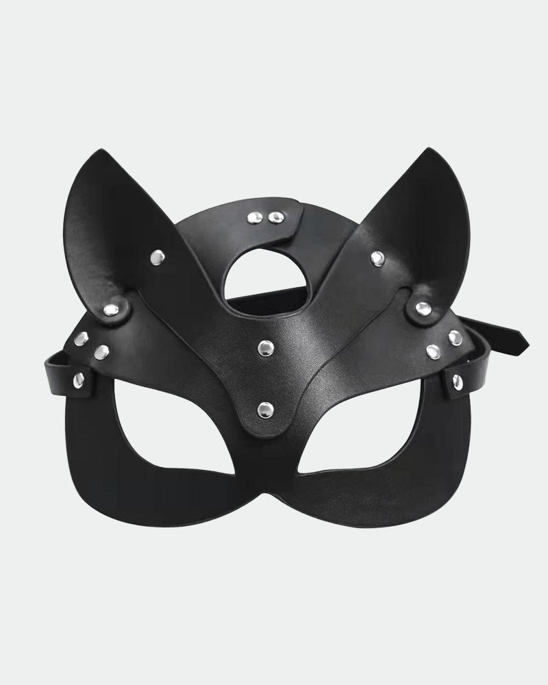 Studded Fox Eye Mask | Leather SM Supplies – AVIDLOVE