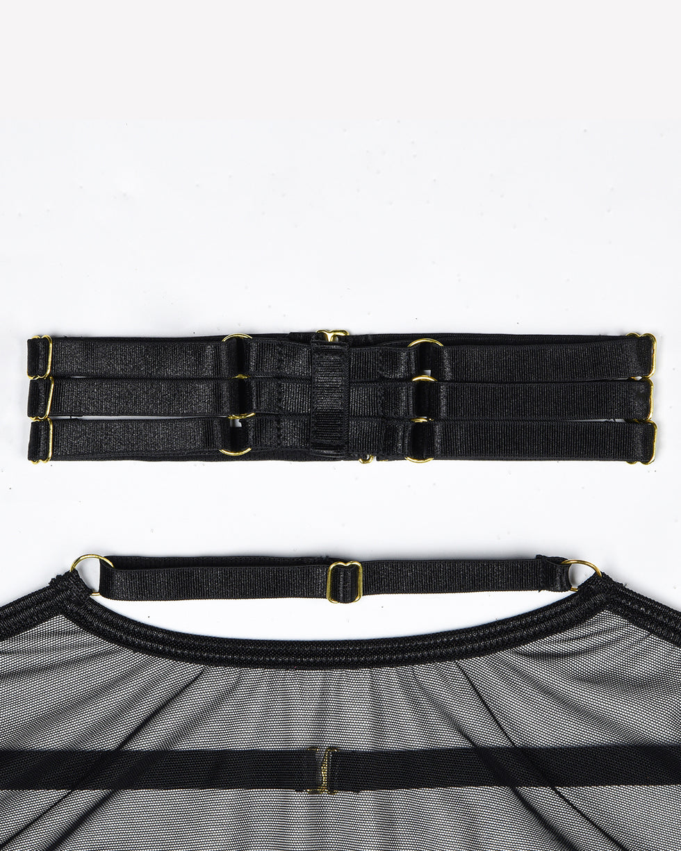 4 Piece Sheer Mesh Bra and Thong Set – AVIDLOVE