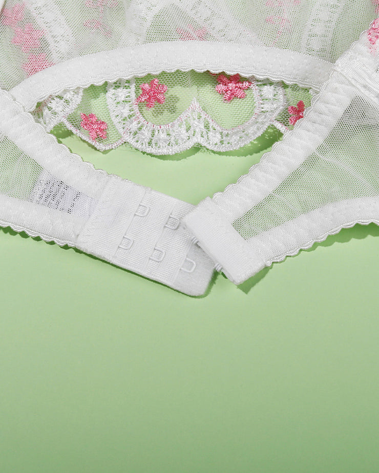 Embroidered Lace Heart Shape Lingerie Set – AVIDLOVE